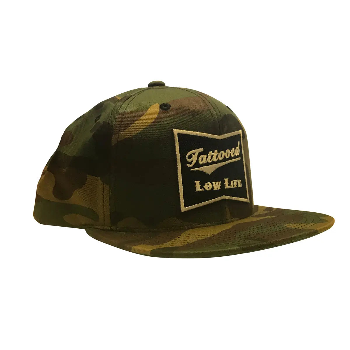 Cartel Ink Tattooed Low Life Snapback Hat in Camo Green – Sunshine Daydream