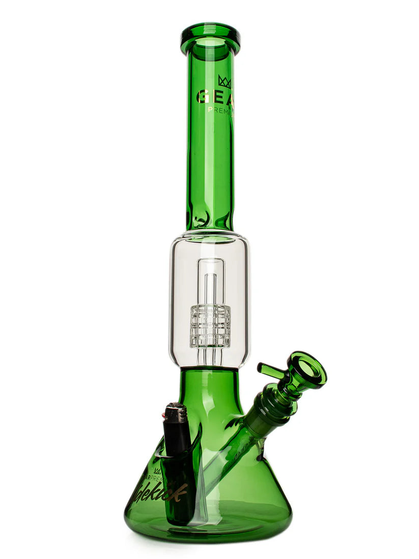 Gear Premium 15.5" Sidekick Boost Beaker Waterpipe w/ Lighter - Assort ...
