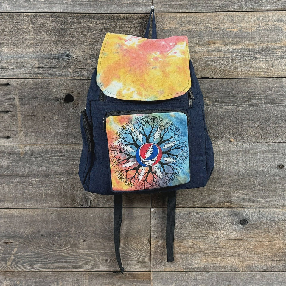 Grateful Dead Tree Mandala Tie Dyed Cotton Backpack – Sunshine Daydream