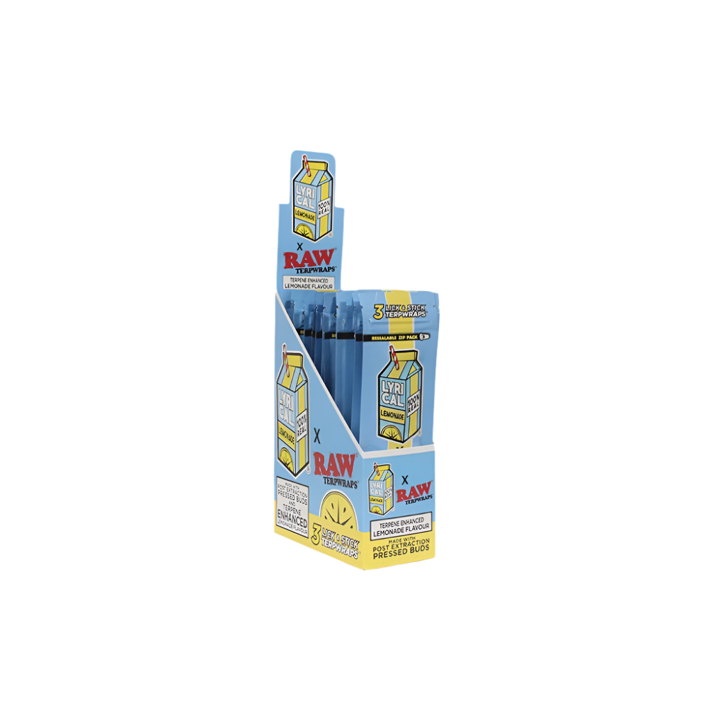 Raw x Lyrical Lemonade Terp Enhanced Wraps 3 pack – Sunshine Daydream