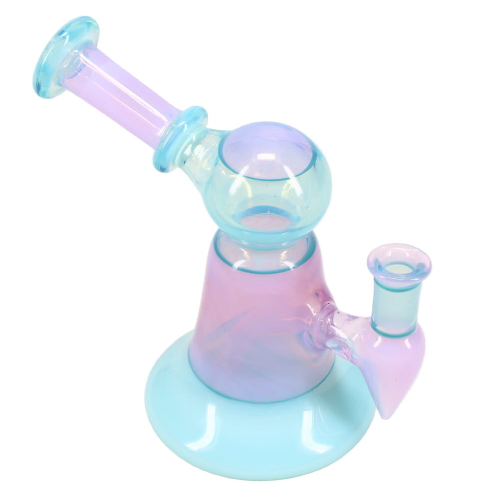 Kyle White Glass Rig - Blue & Purple – Sunshine Daydream