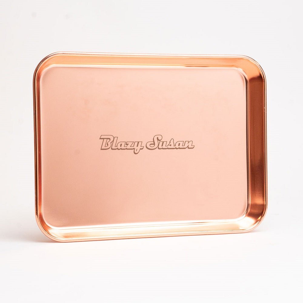 Blazy Susan Stainless Steel Rolling Tray – Sunshine Daydream