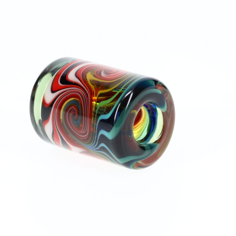 Cowboy Glass Rainbow Barrel Bead Pendant – Sunshine Daydream